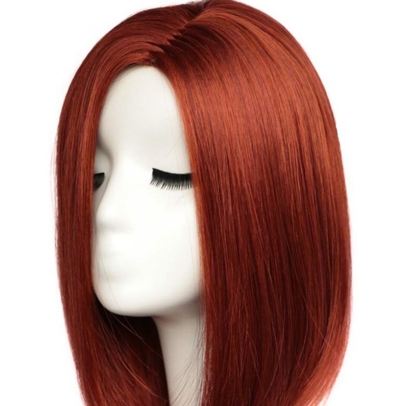 Accessories | Elle Auburn Red Middle Part Bob Wig Nwt | Poshmark